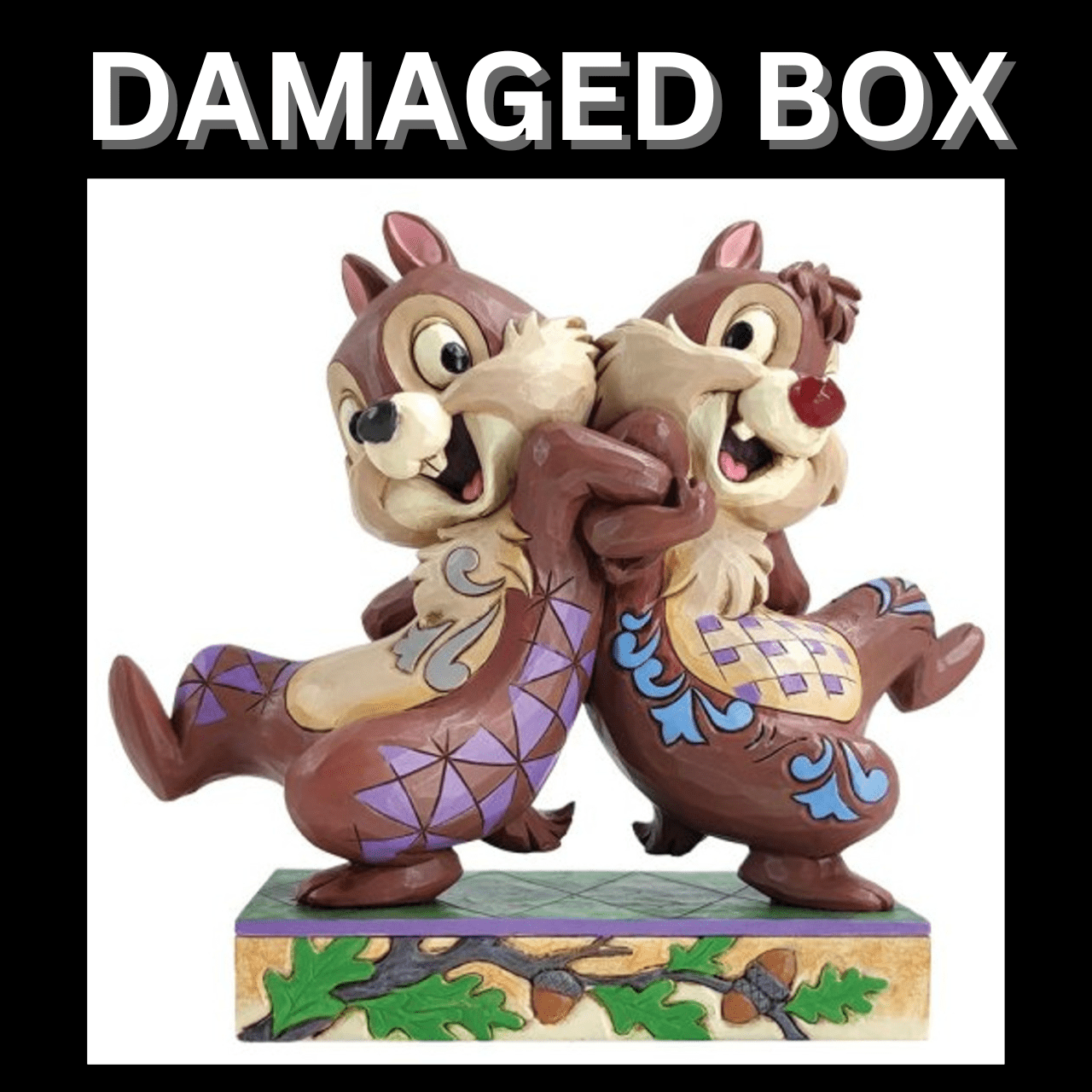 DAMAGED BOX - Disney Traditions Mischievous Mates Chip and Dale Figuri ...