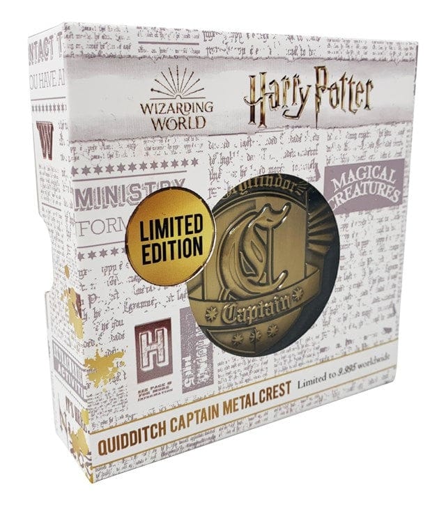 Harry Potter Gryffindor Quidditch Captain Metal Crest – 24-7 Games ...