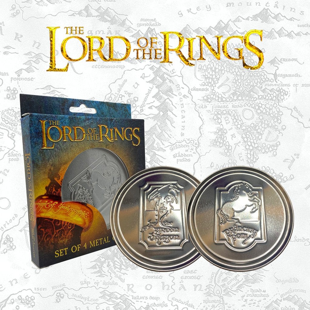 Lord Of The Rings Set Of 4 Metal Coasters – 24-7 Games & Collectables