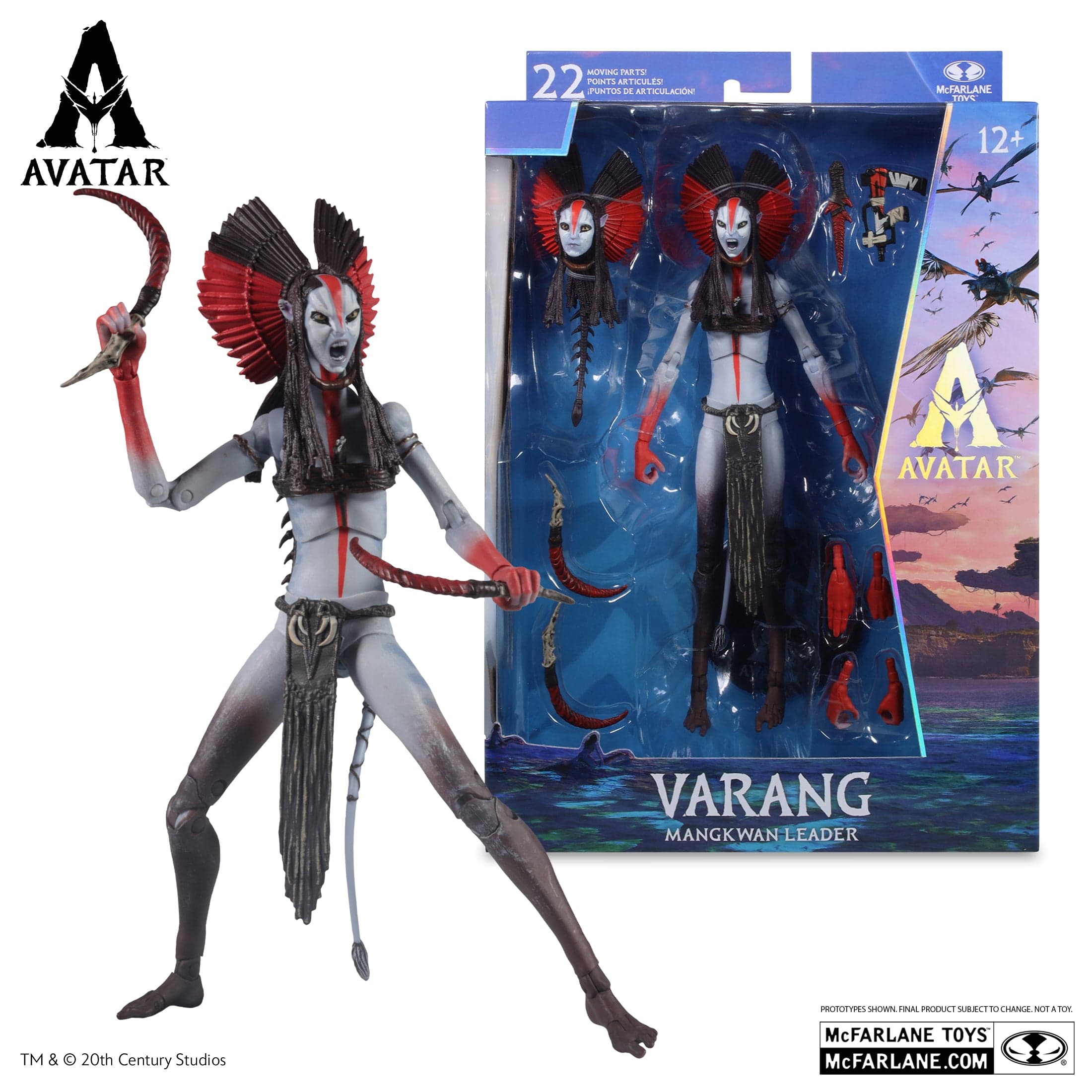 McFarlane Toys Avatar Varang Mangkwan Leader Avatar Fire & Ash – 24-7 ...