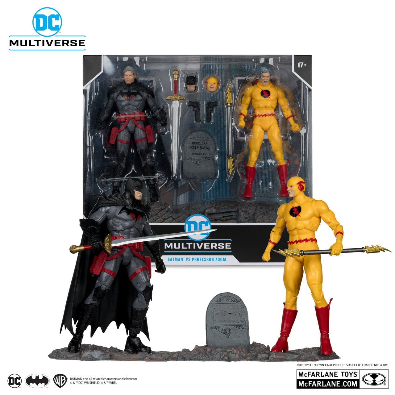 McFarlane Toys DC Multiverse Batman VS Professor Zoom Figures Flash Po ...