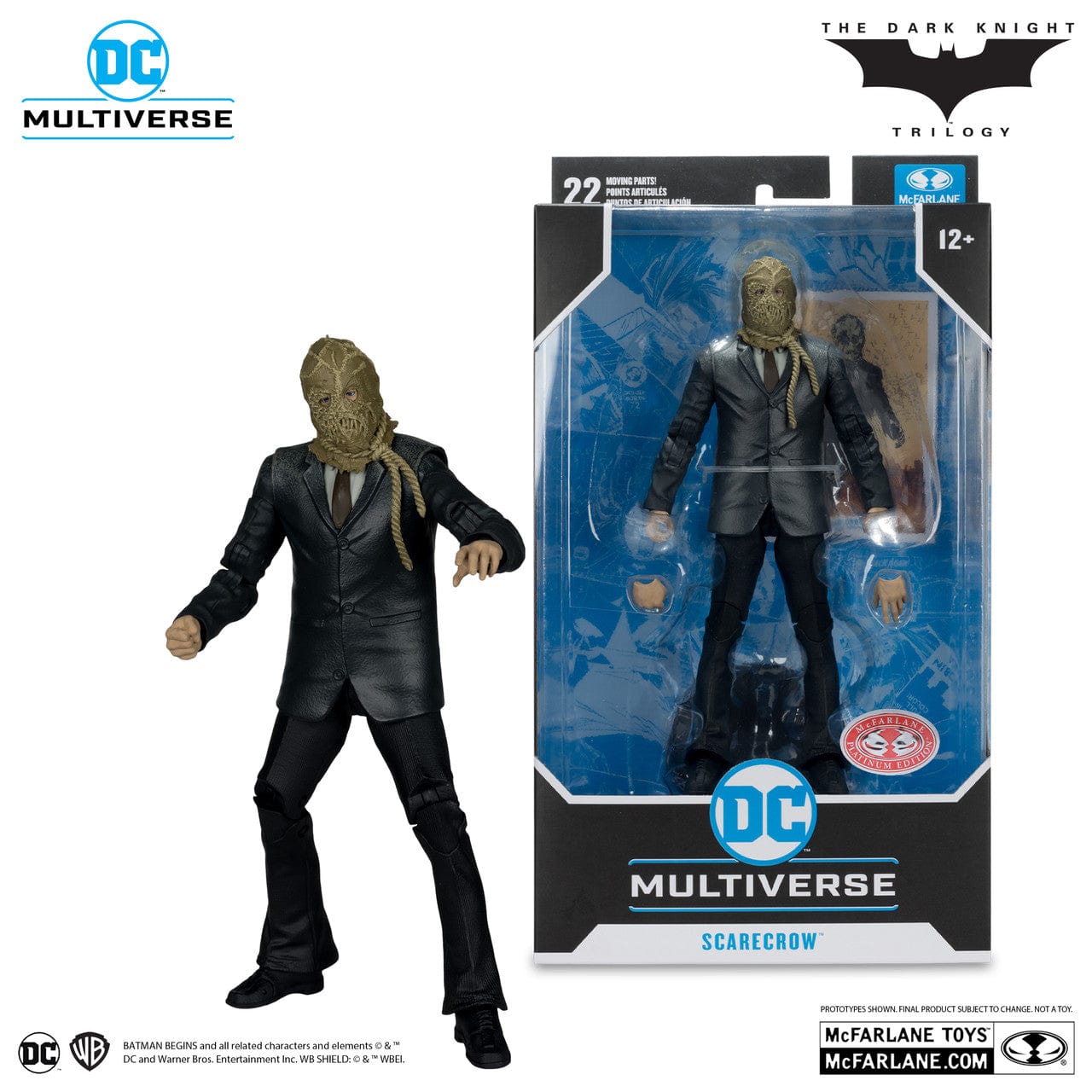 McFarlane Toys DC Multiverse Scarecrow Figure Batman Begins Platinum E ...