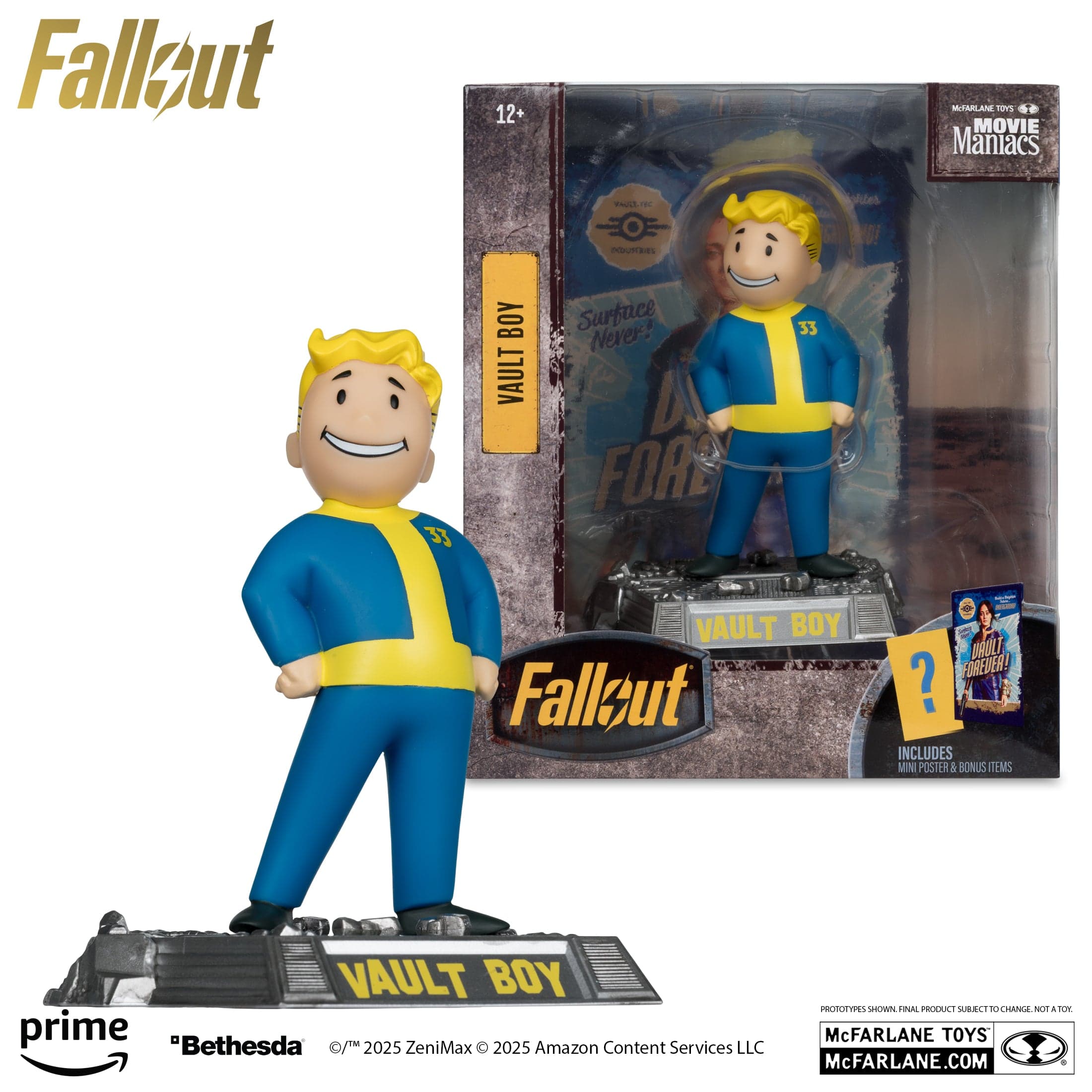McFarlane Toys Fallout Vault Boy Mascot Version 2 Fallout TV Series Mo ...