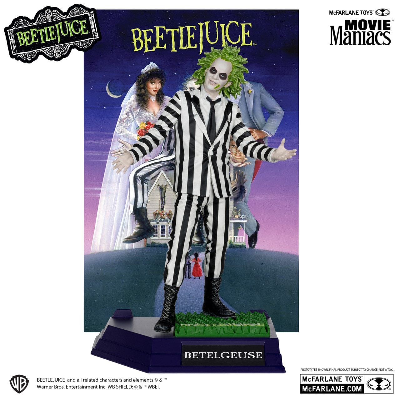 McFarlane Toys Movie Maniacs Beetlejuice Figure – 24-7 Games & Collectables