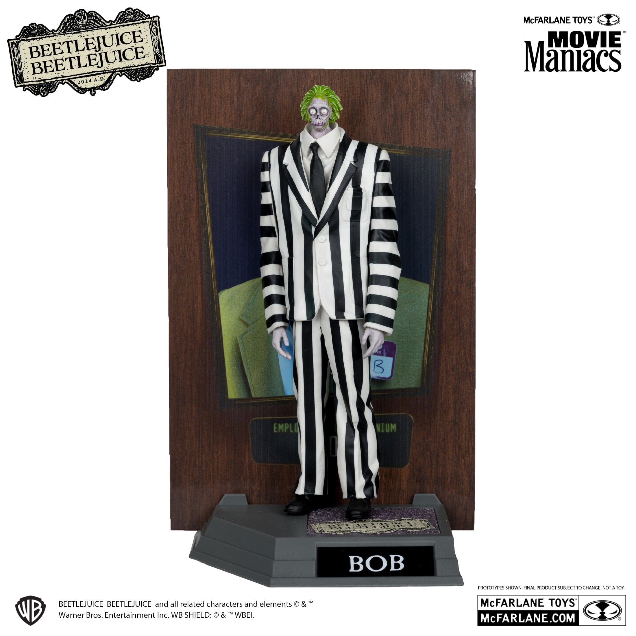 McFarlane Toys Movie Maniacs Shrinker Bob Platinum Version Figure – 24 ...