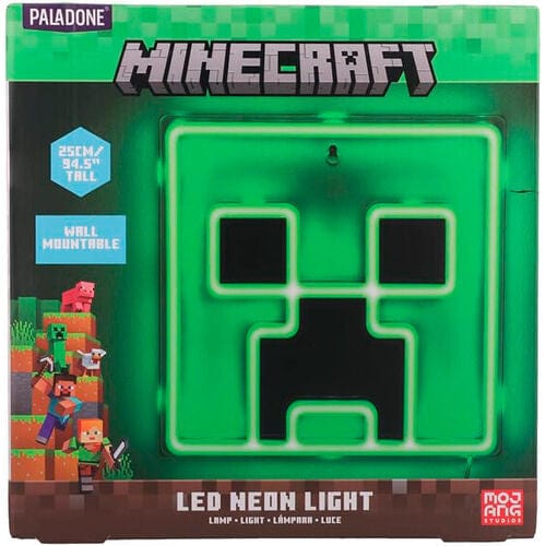 Minecraft Creeper Wall Mounted LED Neon Light By Paladone – 24-7 Games ...