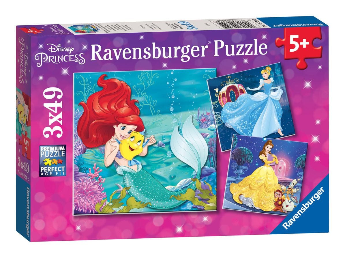 Ravensburger Disney Princess Adventure 3x 49 Piece Jigsaw Puzzle – 24-7 ...