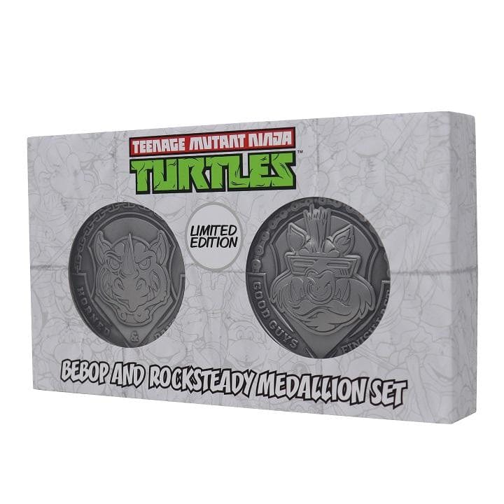 Teenage Mutant Ninja Turtles Bad Guys Bebop & Rocksteady Medallion Set ...