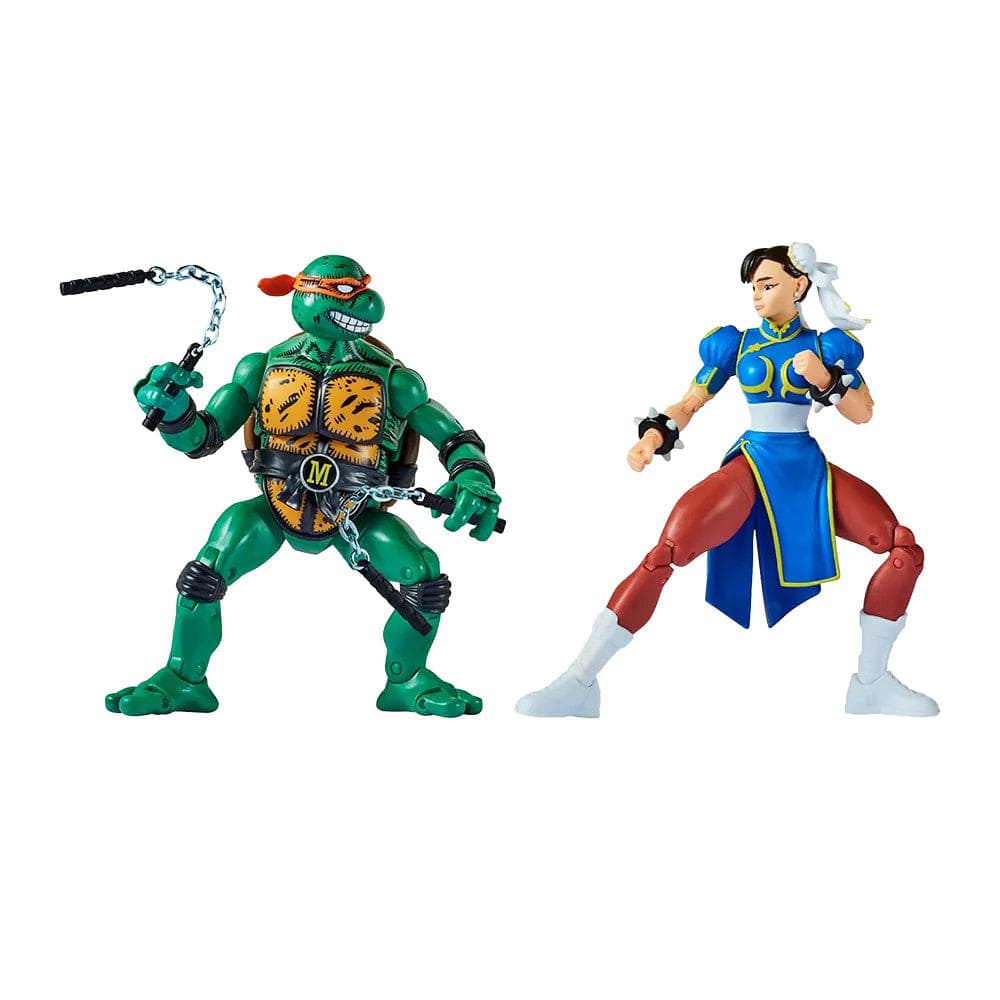 Teenage Mutant Ninja Turtles X Street Fighter Michelangelo VS Chun-Li ...